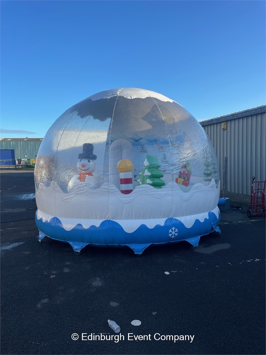 Christmas Inflatable Snow Globe hire Edinburgh