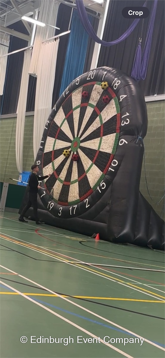 Giant Velcro Football Darts for hire Edinburgh